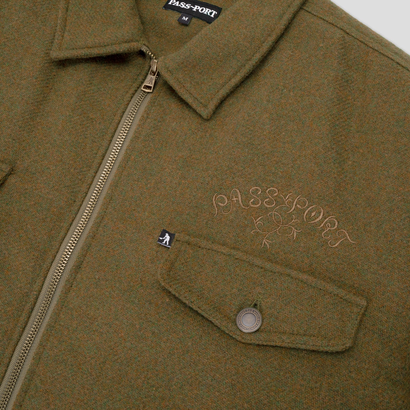 Pass-Port Arthur Wool Zip Jacket Green Marle – Brick + Mortar