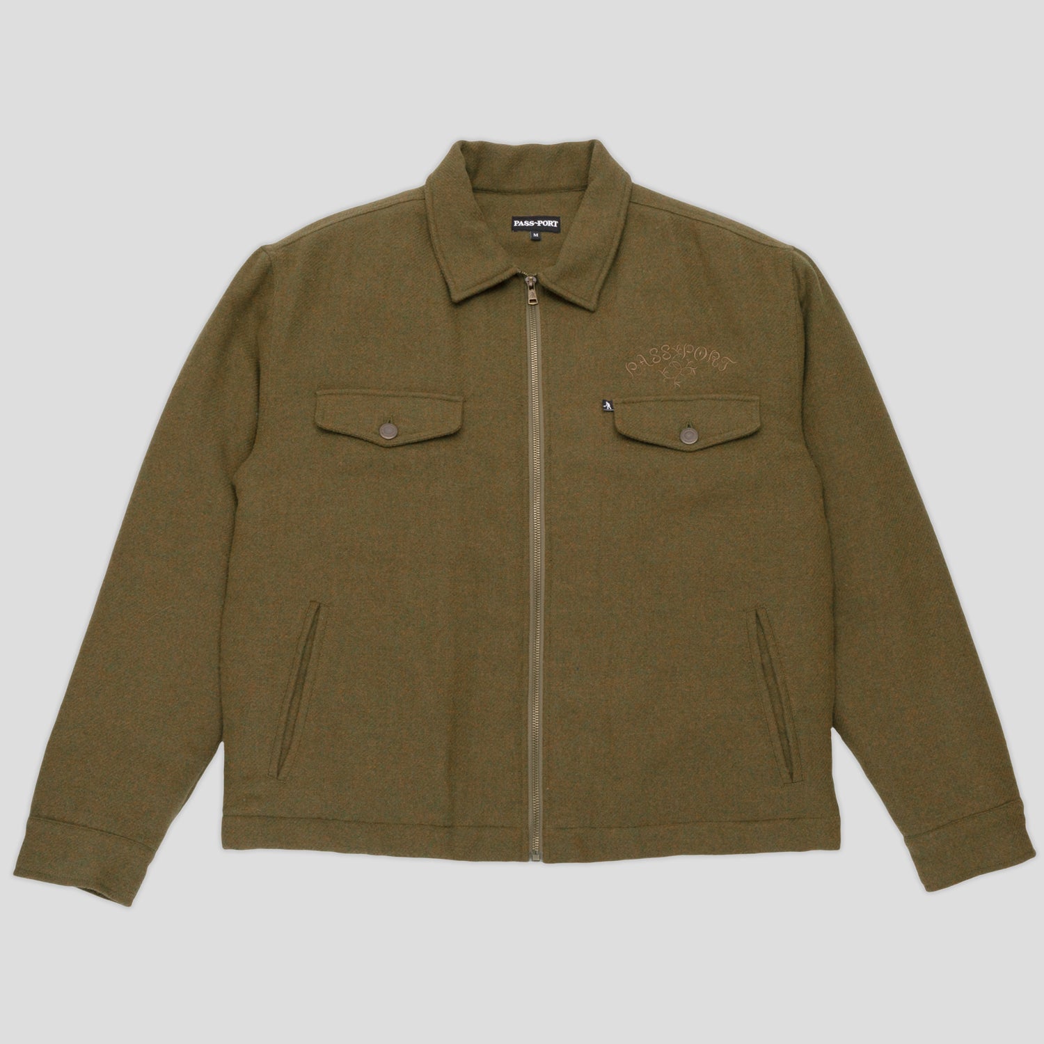Pass-Port Arthur Wool Zip Jacket Green Marle – Brick + Mortar