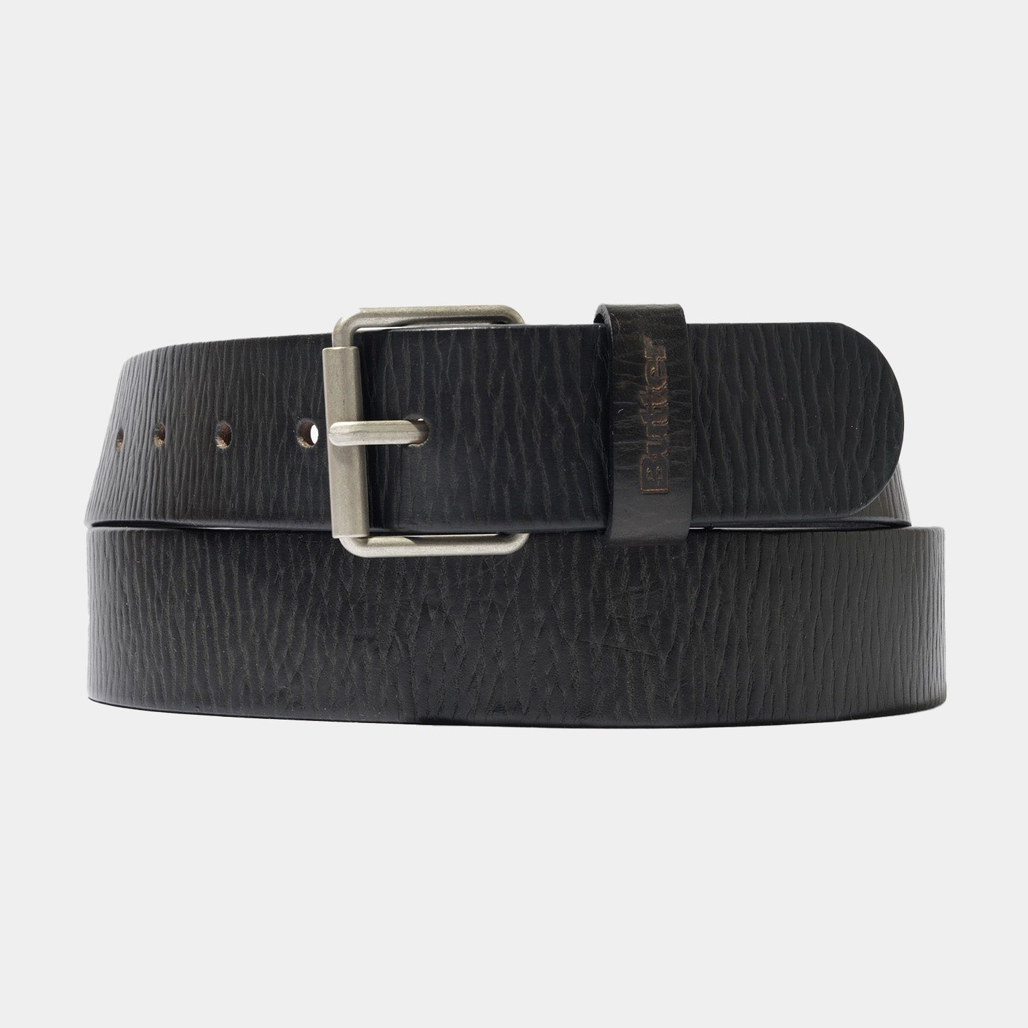 Butter Distressed Leather Belt Black – Brick + Mortar